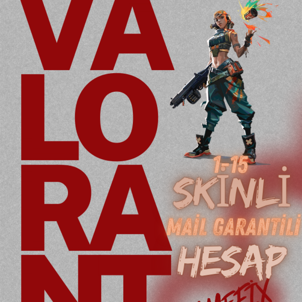 RS 1-15 Random Skinli Valorant Hesap (Mail Değişen)